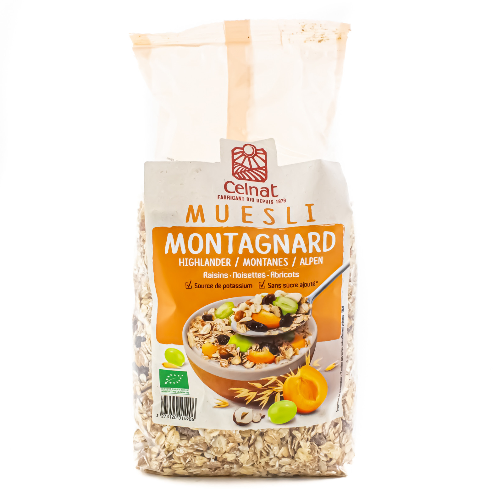 Celnat Céréales Déjeuner Müesli Montagnard Bio 500g - Coopnature